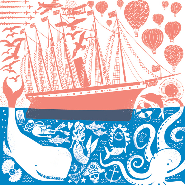 | Screenprint Calendar Illustration by Chris DickasonILLUSTRATION AGE