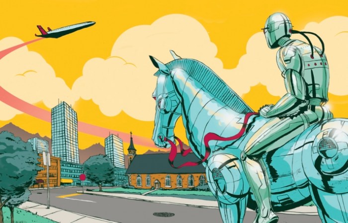 | Simply Gorgeous Robot City Illustration by Michael ByersILLUSTRATION AGE