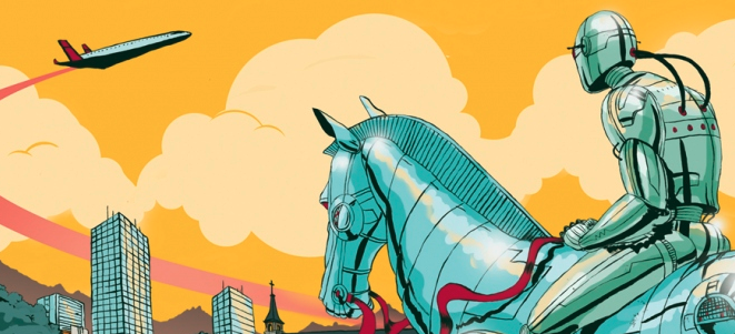 | Simply Gorgeous Robot City Illustration by Michael ByersILLUSTRATION AGE