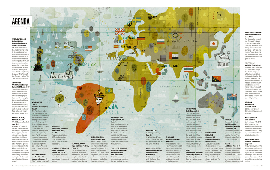 | Map of the World for NY Times by Dante TerzigniILLUSTRATION AGE
