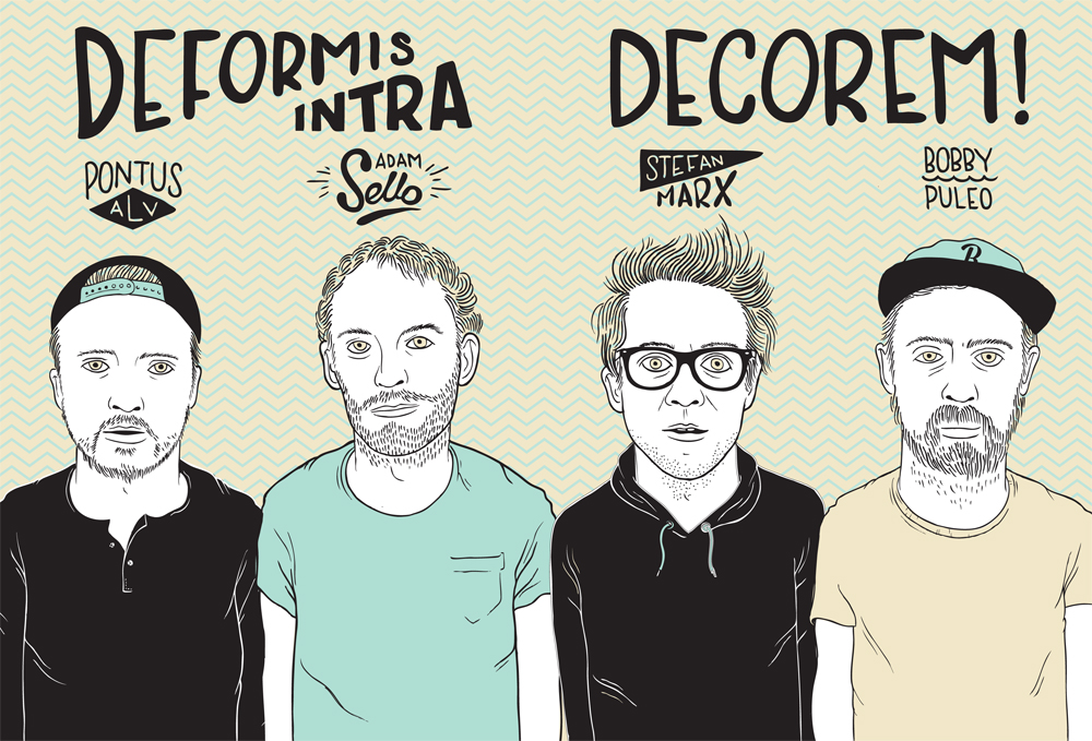 | Portraits + Type + Skating + Stuff + Adrian MorrisILLUSTRATION AGE