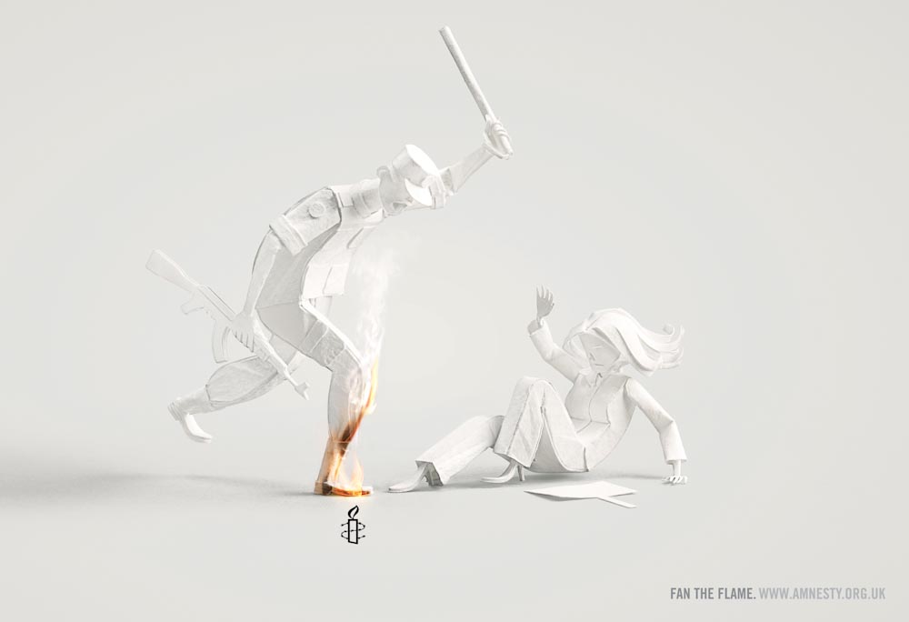 | Brutal Paper Sculptures by People Too for Amnesty ...