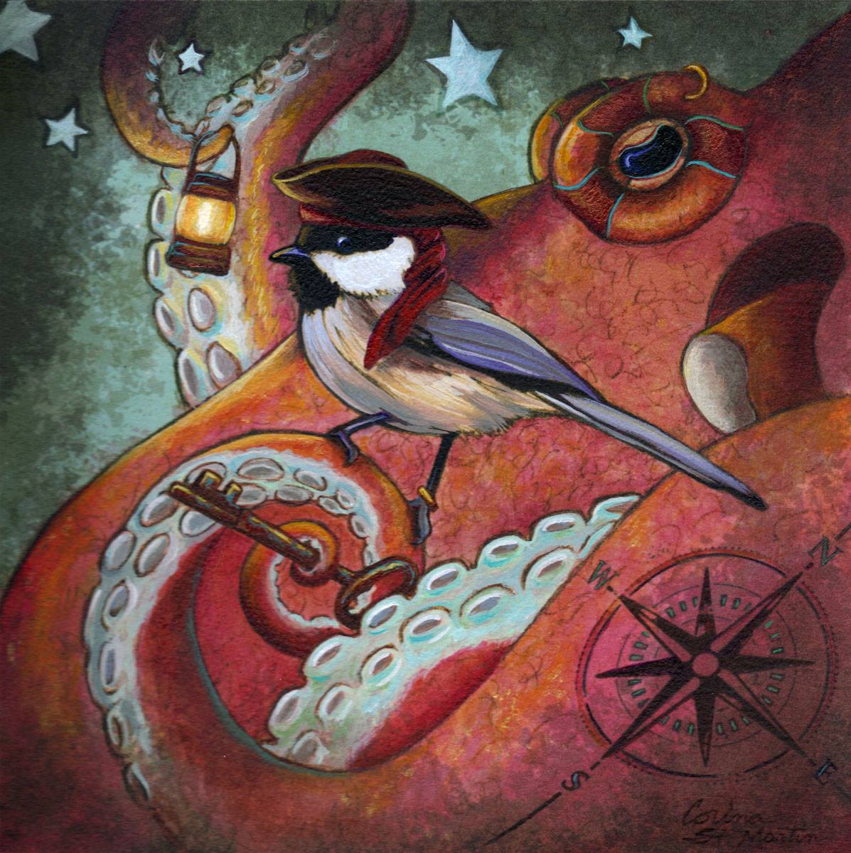 | Captain Blackbeard Chickadee from Corina St. MartinILLUSTRATION AGE